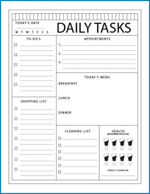 √ Accomplish Your Task with a Daily Checklist Template | Checklist ...