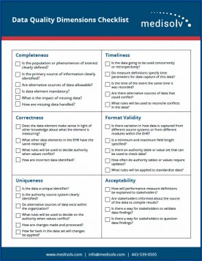 √ Free Printable Data Quality Checklist Template | Checklist Templates