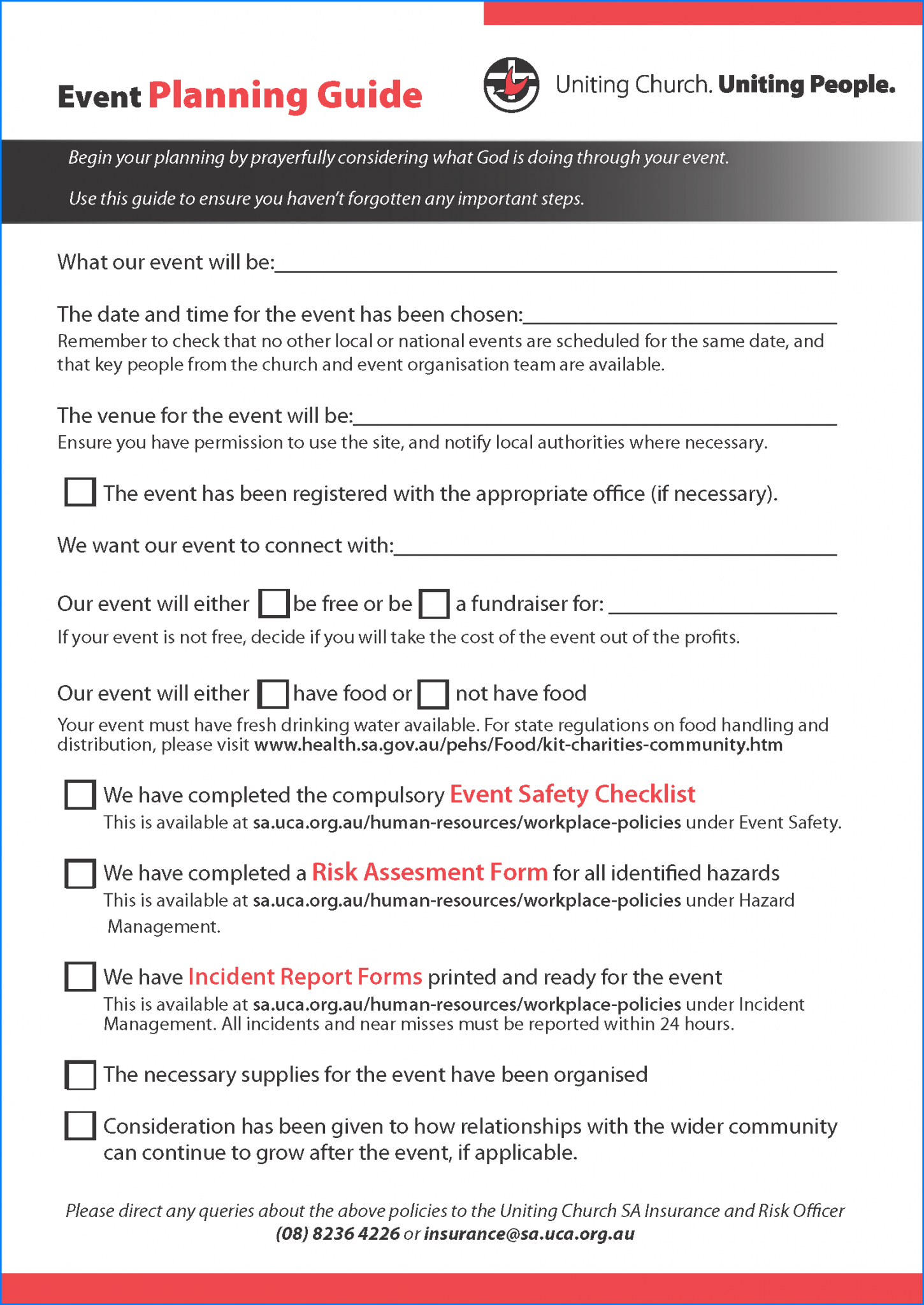 √ Free Printable Event Planning Guide Checklist Template | Checklist ...