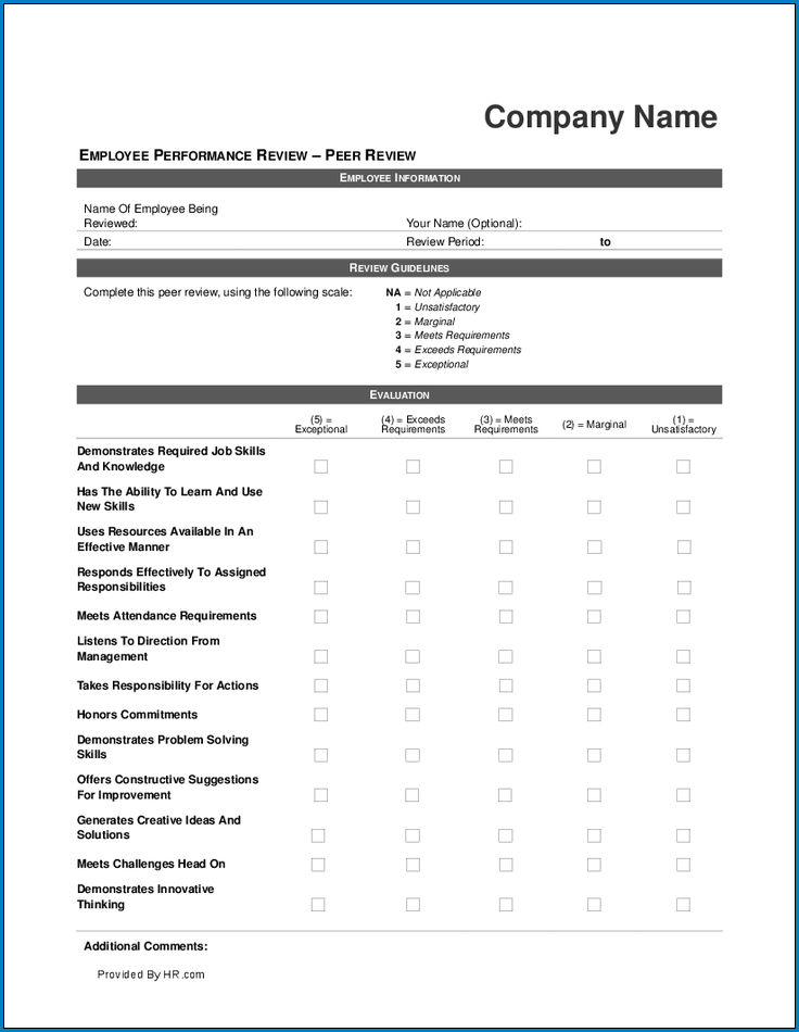  Free Printable Performance Review Checklist Template Checklist Vrogue