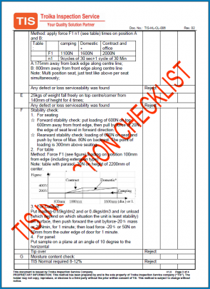 √ Free Printable Furniture Quality Control Checklist Template ...