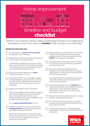 √ Free Printable Home Renovation Checklist Template | Checklist Templates