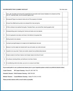 √ Free Printable Janitorial Inspection Checklist Template | Checklist ...