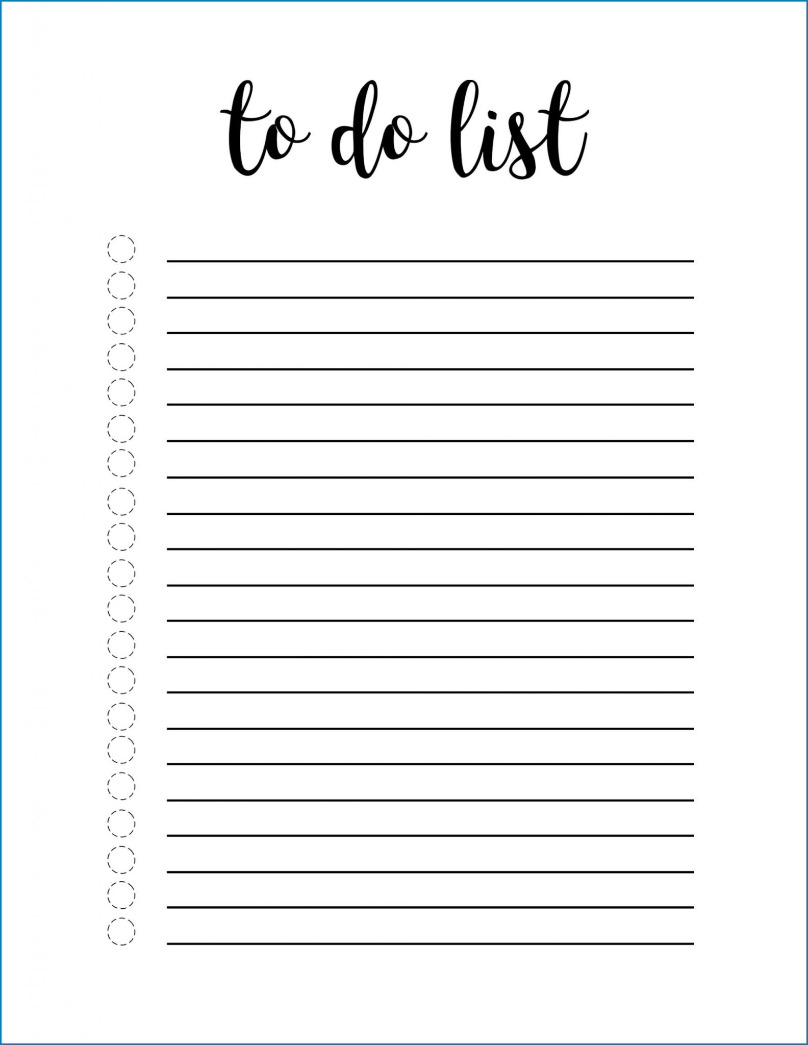 √ Free Checklist Template Printable | Checklist Templates