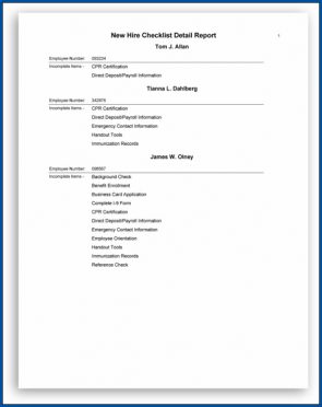 √ Free Printable Employee Files Checklist Template | Checklist Templates