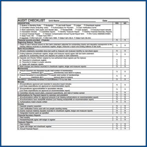 √ Free Printable Financial Audit Checklist Template | Checklist Templates
