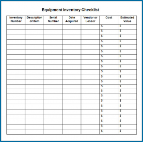 √ Free Printable Inventory Checklist Template | Checklist Templates