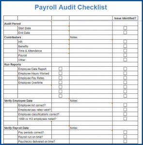 √ Free Printable Payroll Checklist Template | Checklist Templates