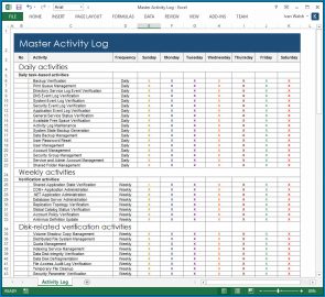 √ Free Printable System Administrator Daily Checklist Template ...